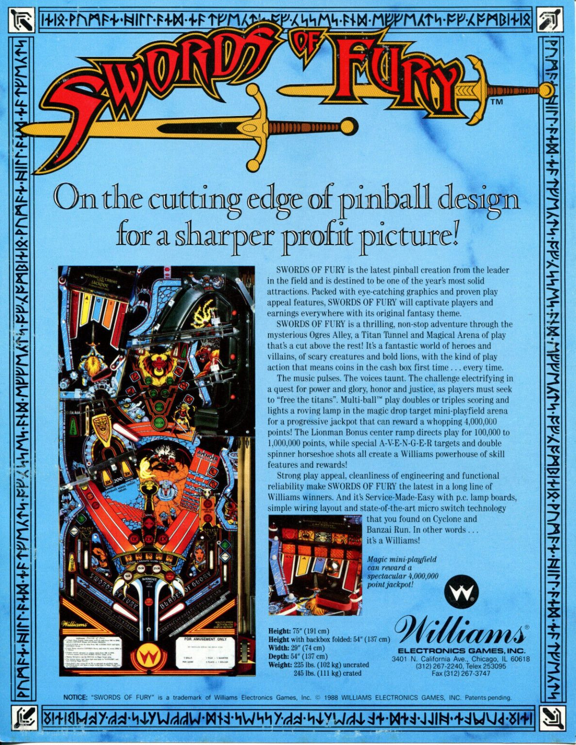 Swords of Fury nächstes Pedretti-Upgrade-Kit - Flipper-News